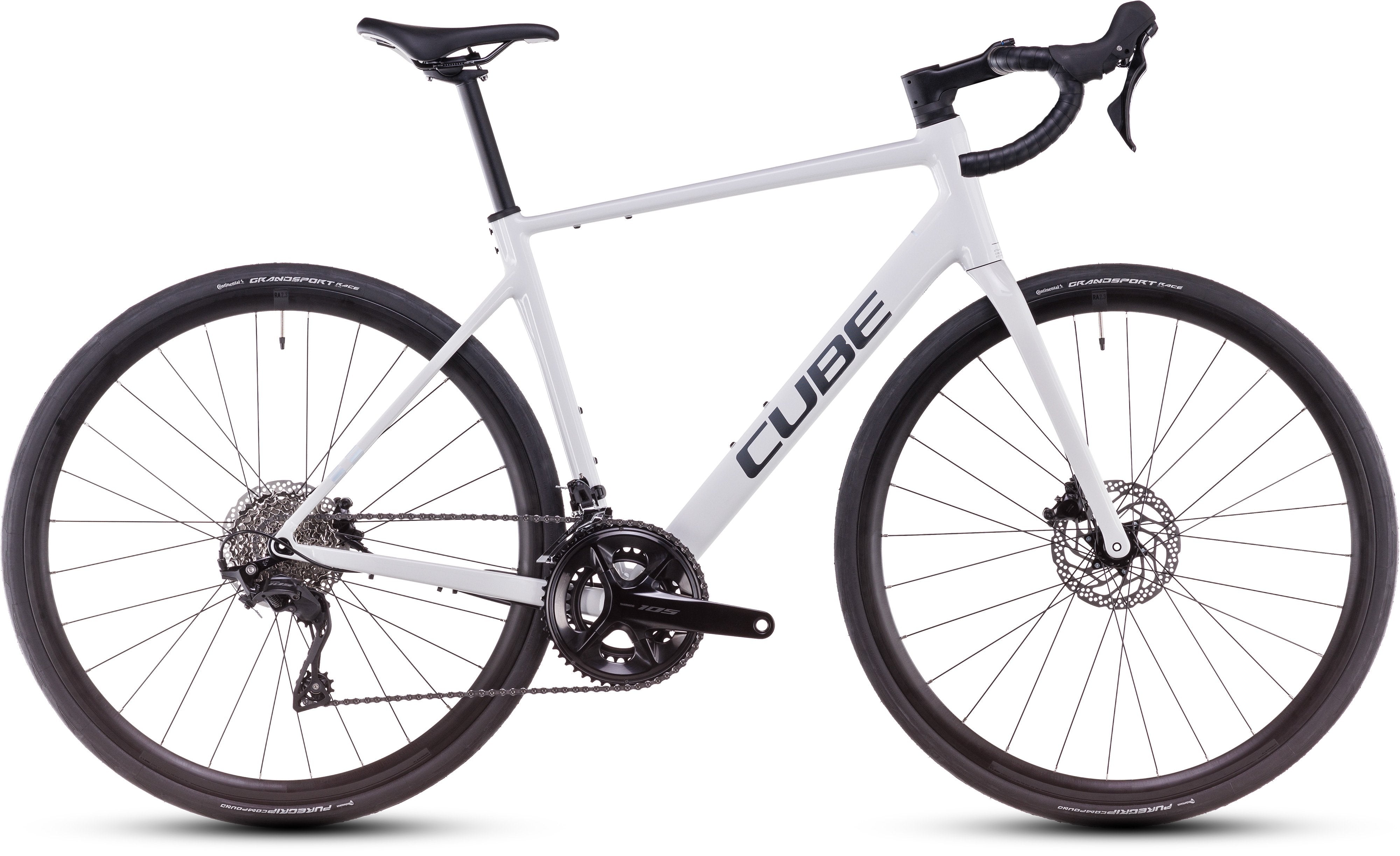 CUBE Attain SLX Cotton & Grey 2025 – Cube Bike Store MX